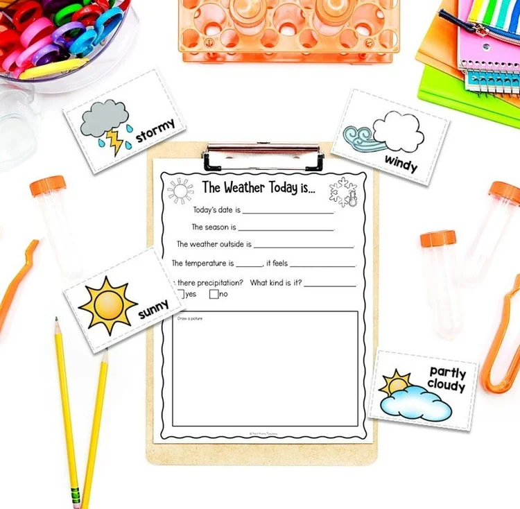 Weather Activities for Kindergarten and First Grade — Poet Prints Teaching