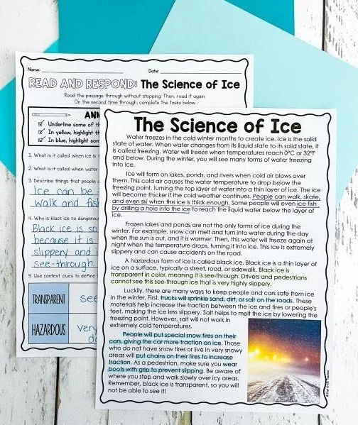 Winter Science Experiments about Ice for Kids — Poet Prints Teaching
