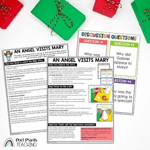 Gabriel Visits Mary - The Christmas Bible Story Lesson for Kids — Poet ...