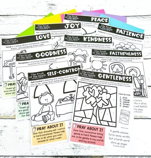 Fruit of the Spirit Lessons and Crafts for Kids — Poet Prints Teaching