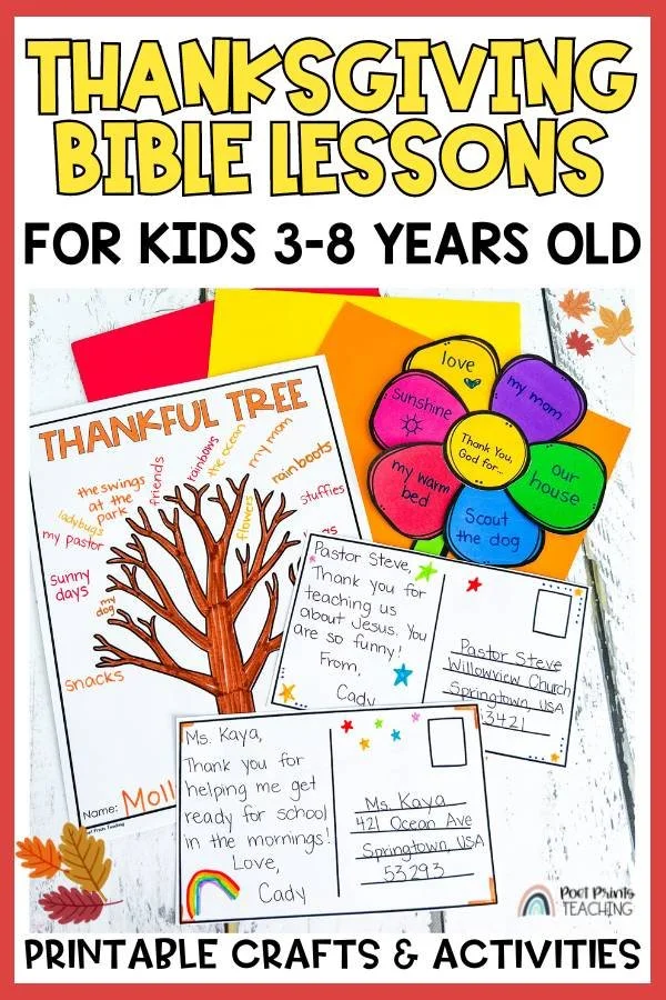 Thanksgiving Bible Lesson for Kids — Poet Prints Teaching