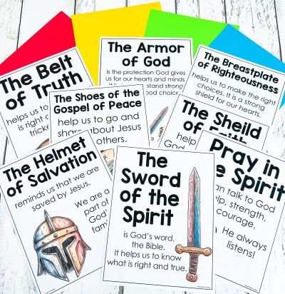 The Armor of God - Bible Lessons for Kids — Poet Prints Teaching