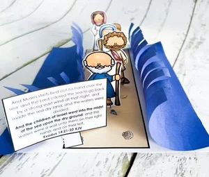 Moses and the Red Sea - Bible Craft and Lesson for Kids — Poet Prints ...