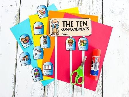 The Ten Commandments Bible Lesson for Preschool and Big Kids — Poet ...