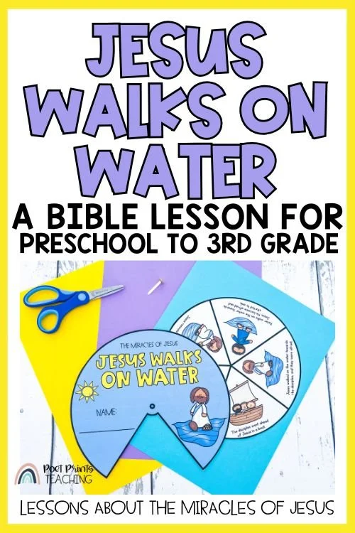 Jesus Walks on Water - Bible Lessons for Kids — Poet Prints Teaching