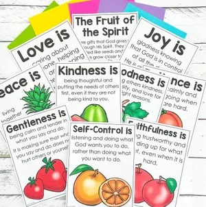 Fruit of the Spirit Lessons and Crafts for Kids — Poet Prints Teaching