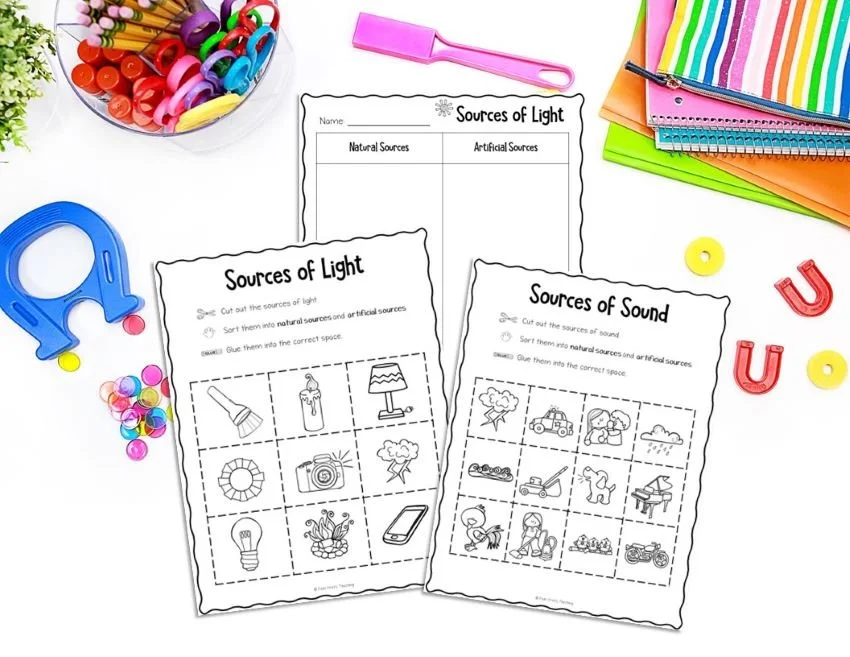 Light and Sound Experiments and Activities for Grade 1 — Poet Prints ...