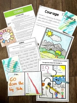 Courage Bible Lessons for Kids — Poet Prints Teaching