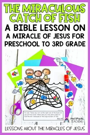 Jesus and the Miraculous Catch of Fish - Bible Lessons for Kids — Poet ...