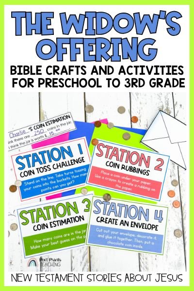 The Widow's Offering | Bible Lessons for Preschool and Bigger Kids ...