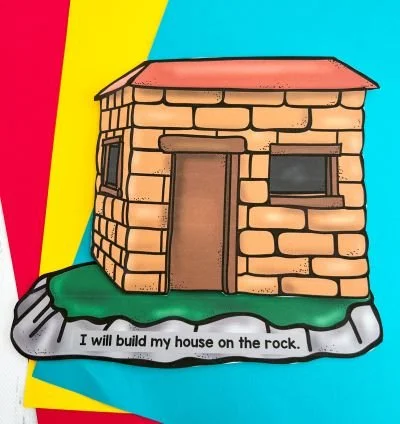 The Parable of the Wise and Foolish Builders, Bible Craft and Lesson ...