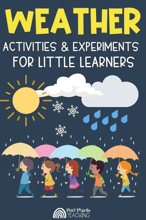 Weather Activities for Kindergarten and First Grade — Poet Prints Teaching