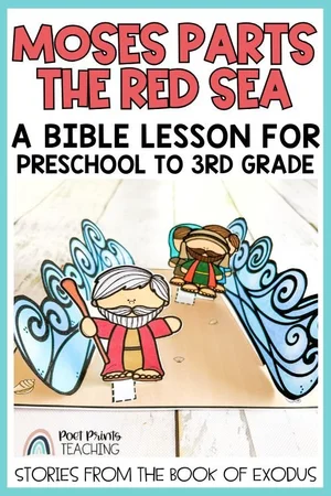 Moses and the Red Sea - Bible Craft and Lesson for Kids — Poet Prints ...