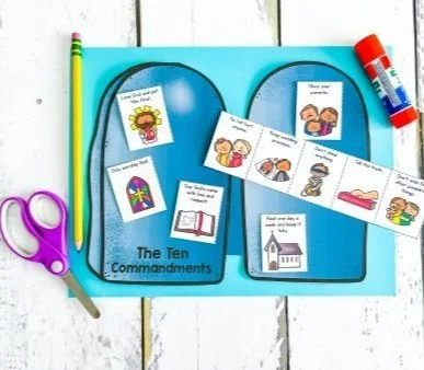 The Ten Commandments Bible Lesson for Preschool and Big Kids — Poet ...