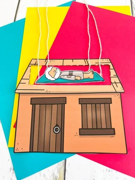 Jesus Heals a Paralyzed Man - Bible Lessons for Kids — Poet Prints Teaching