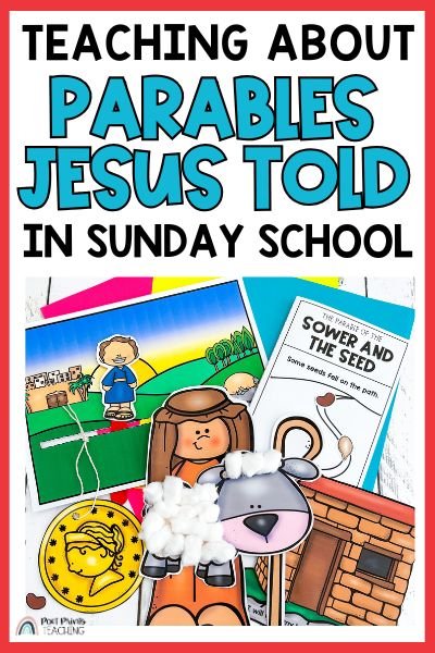 Parables of Jesus Bible Lessons and Crafts for Kids — Poet Prints Teaching