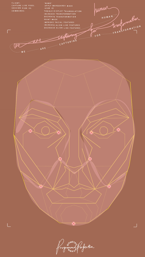 Biometric Mirror — World renowned sci fi artist and body architect