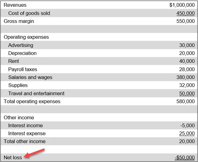Net loss definition — AccountingTools