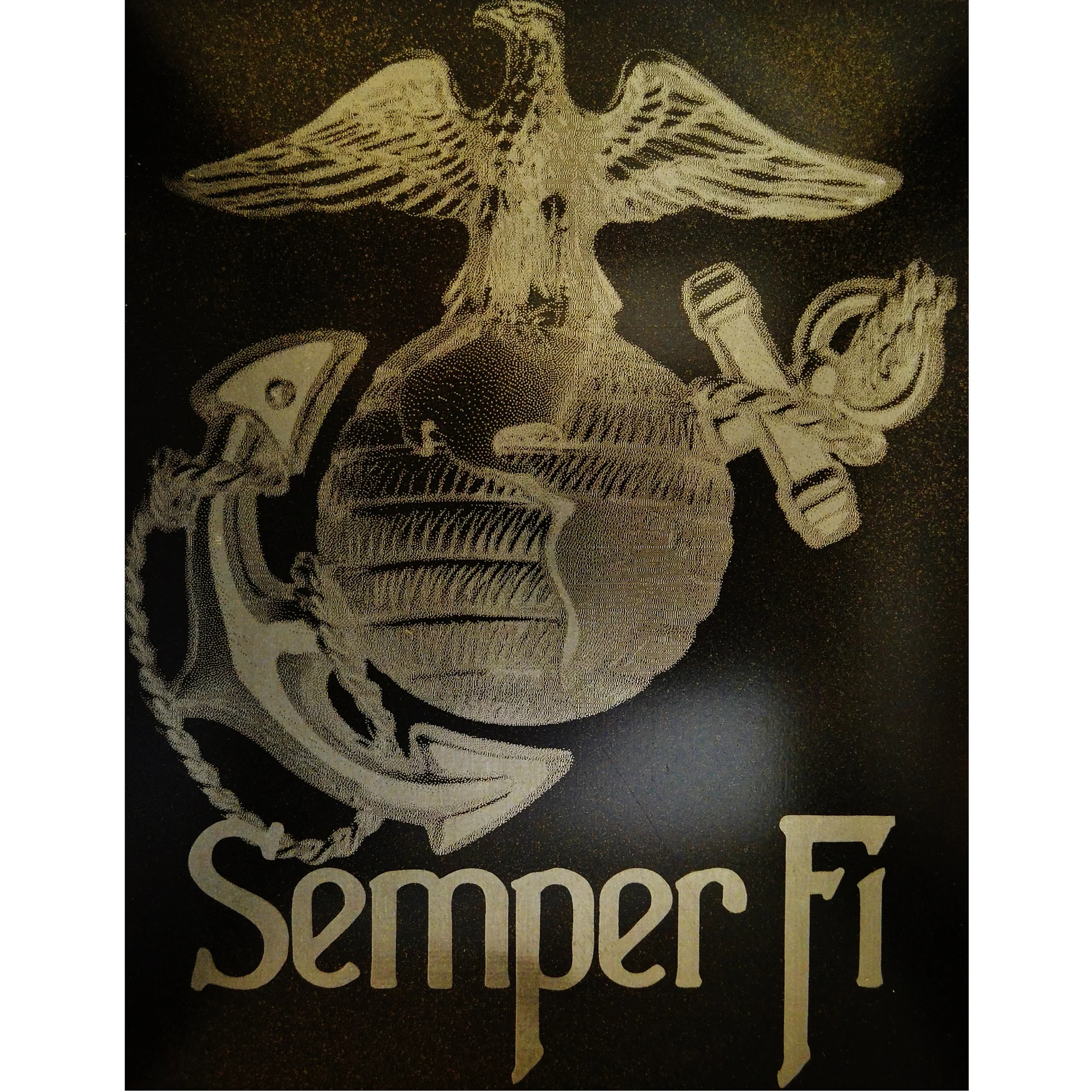 Thin Blue Line American Flag Painting with Police Oath of Honor — Art ...