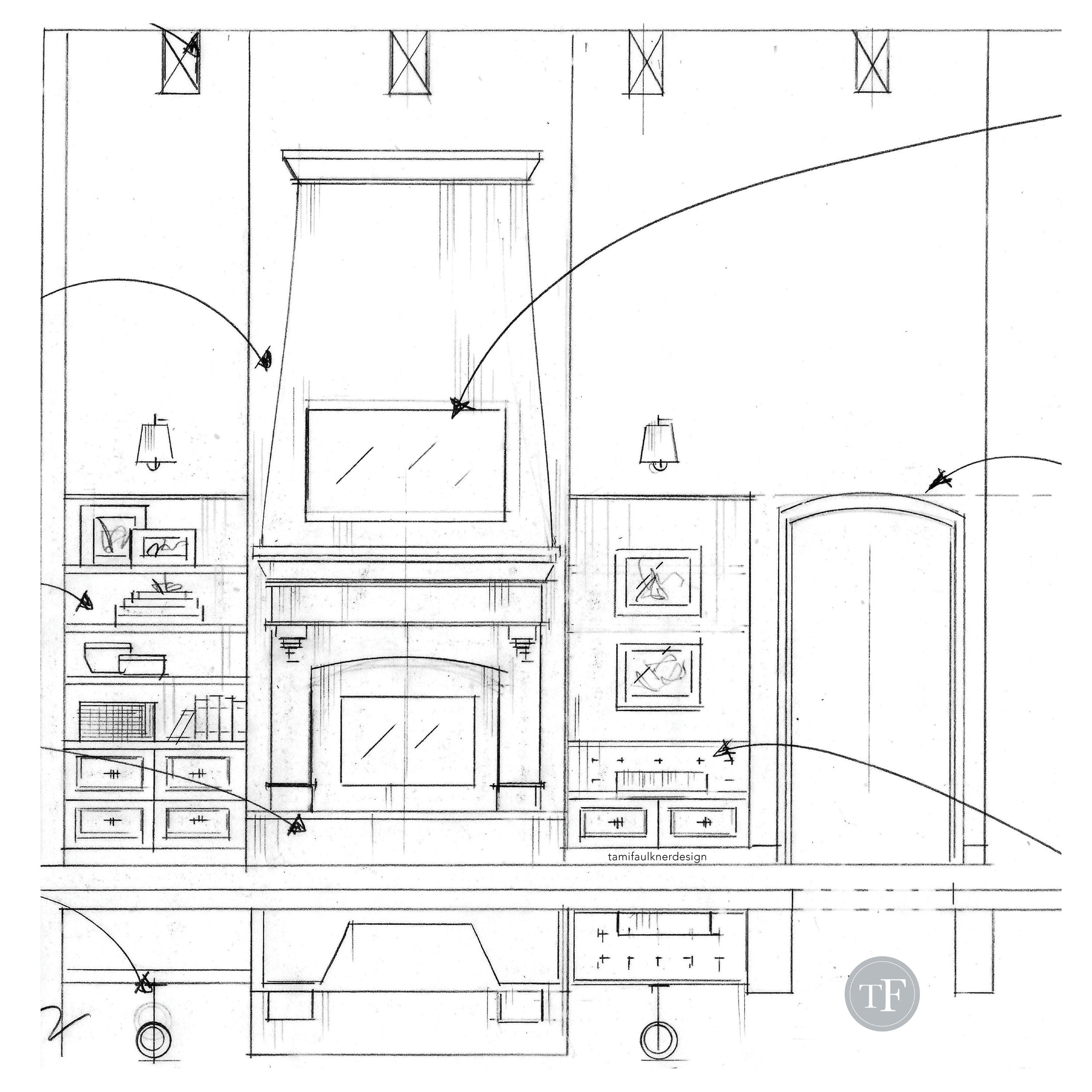 MOUNT VALLEY PROJECT - FIREPLACE DESIGN — TAMI FAULKNER DESIGN