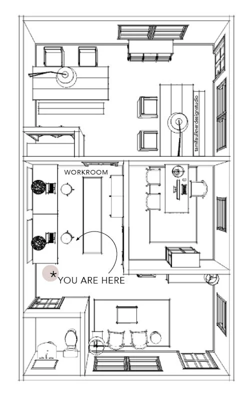 NEW DESIGN STUDIO PHOTO TOUR - WORKROOM — TAMI FAULKNER DESIGN