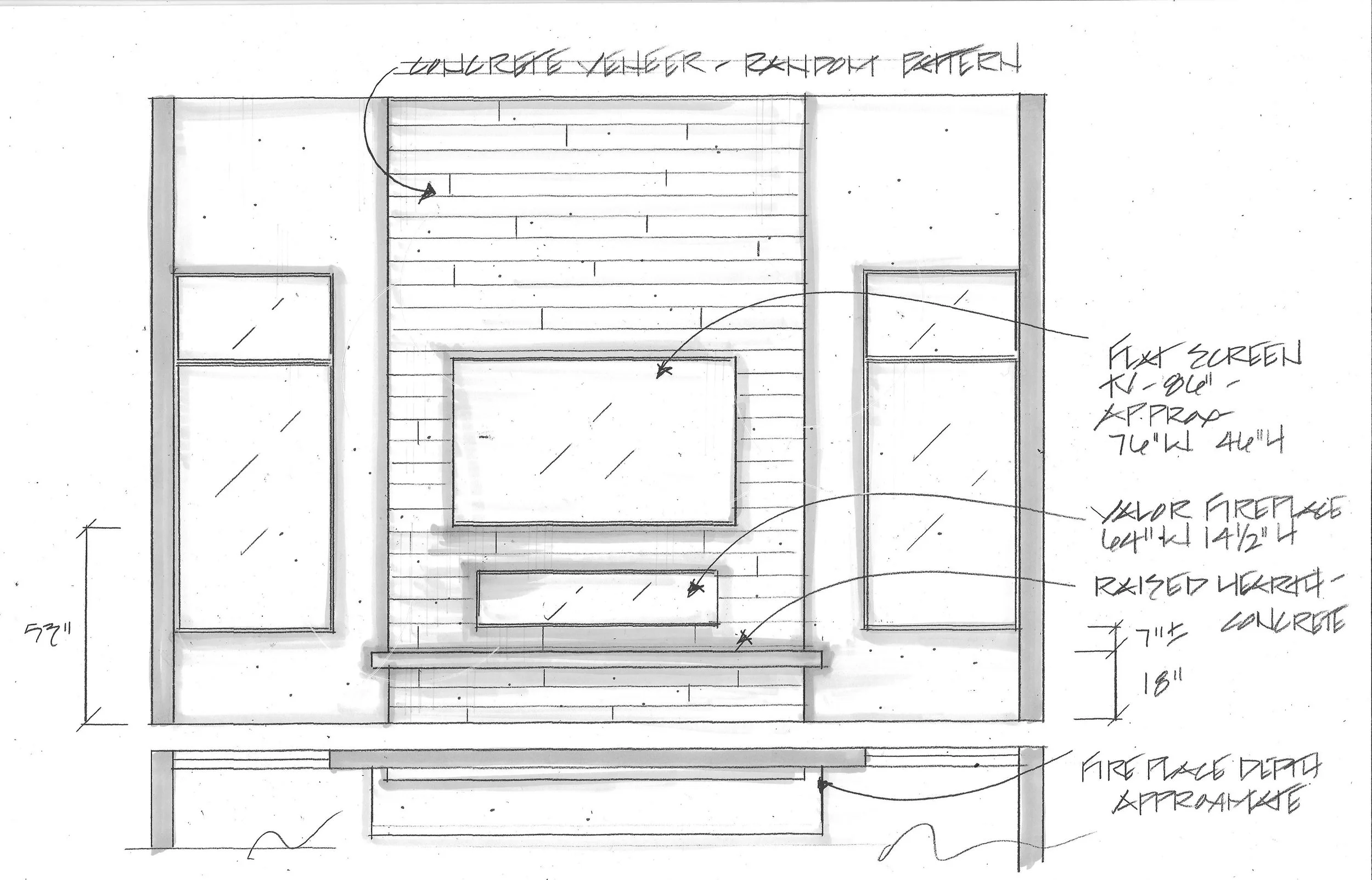 FIREPLACE DESIGN FOR A RUSTIC MODERN NEW-BUILD — TAMI FAULKNER DESIGN