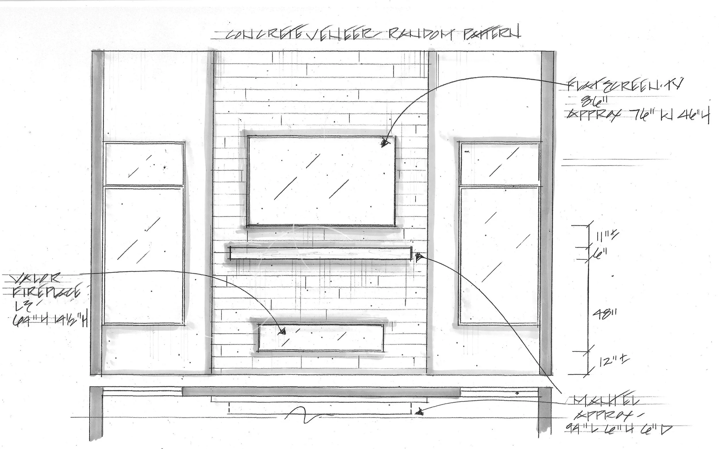 FIREPLACE DESIGN FOR A RUSTIC MODERN NEW-BUILD — TAMI FAULKNER DESIGN