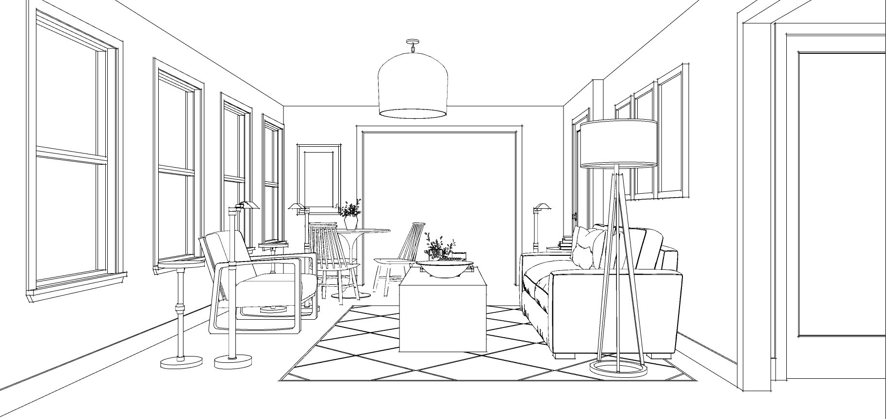 HOW TO DESIGN A PASS-THROUGH ROOM - PROJECT CIRCLE GREENS — TAMI ...