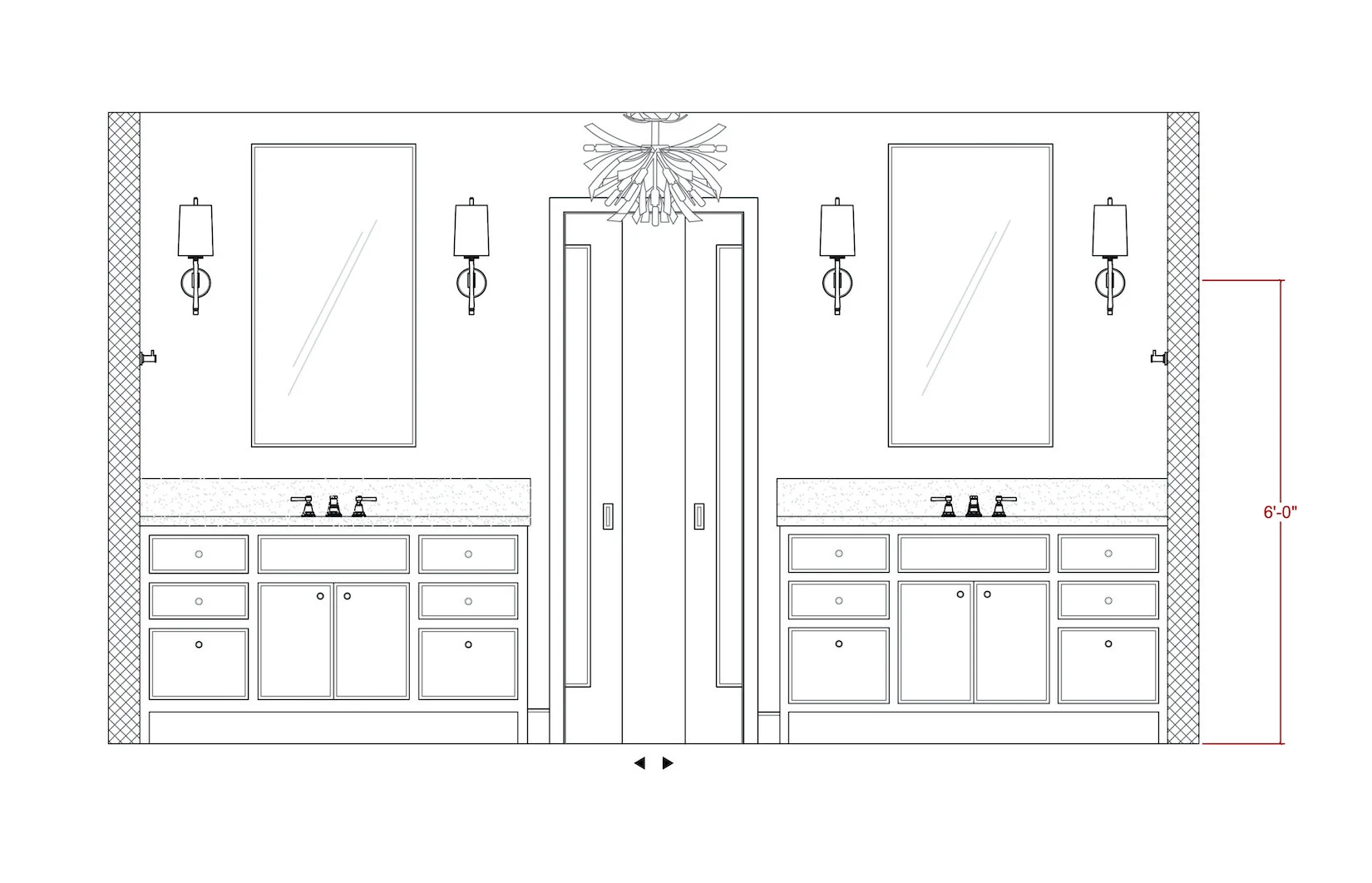 Bathroom Vanity Elevation – Rispa