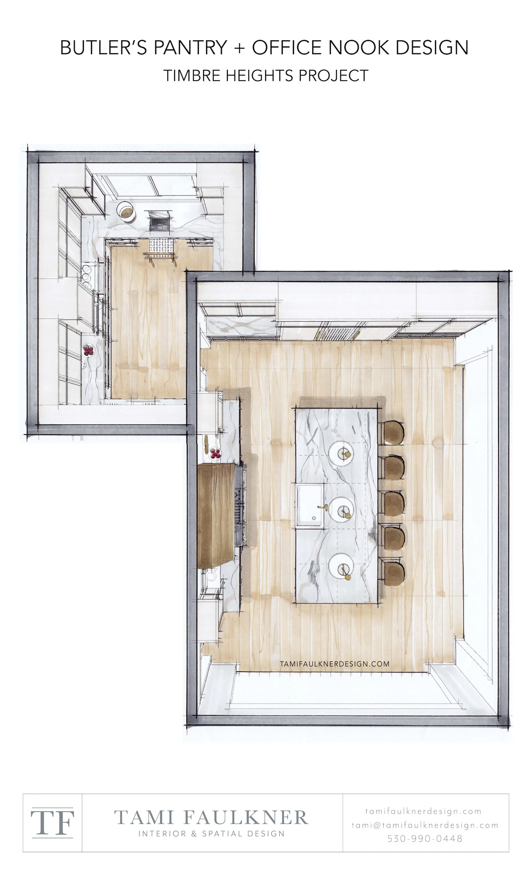 DESIGN TIPS FOR COMBINING A HOME OFFICE WITH A BUTLER’S PANTRY — TAMI ...