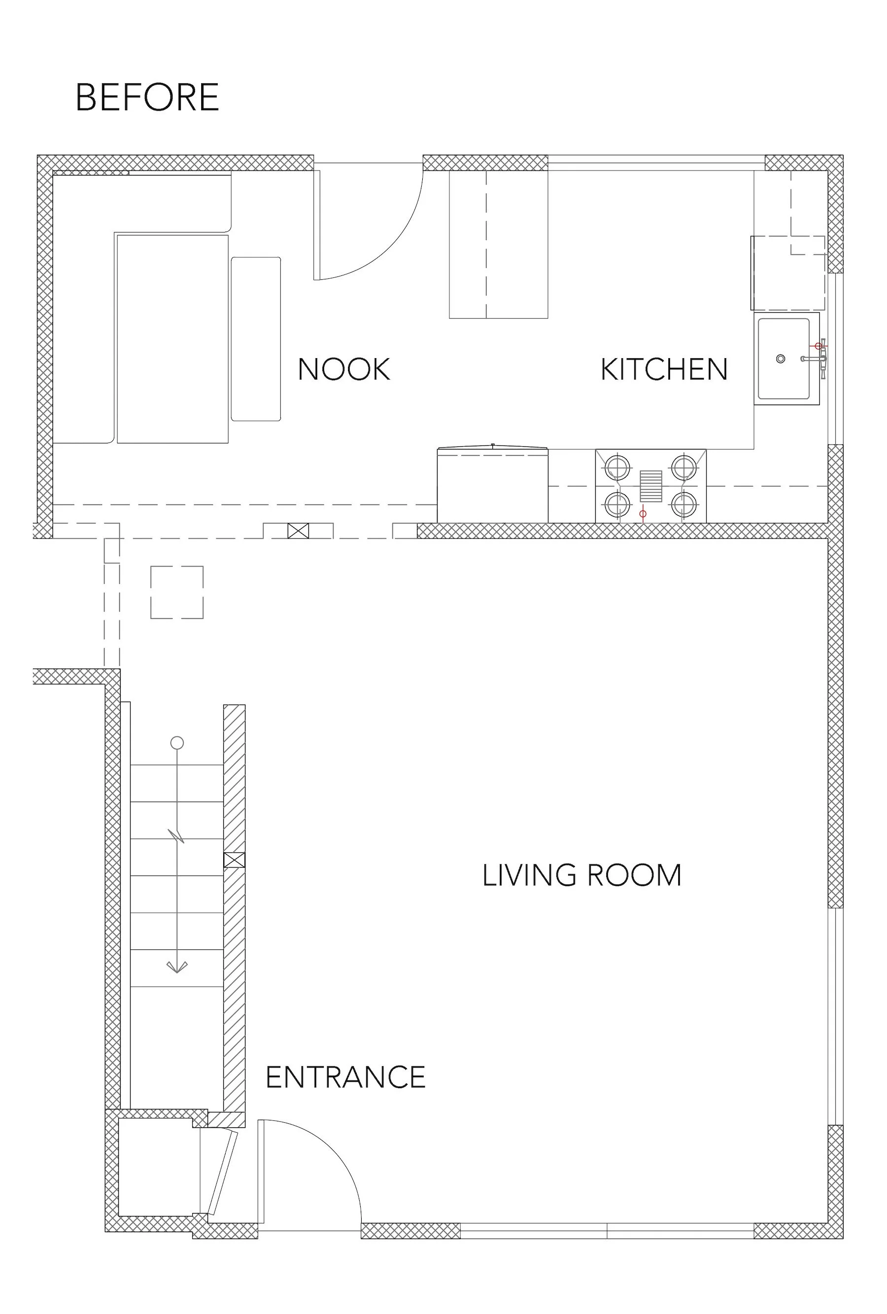 FLOOR PLAN OPTIONS FOR A REMODEL + ADDITION PROJECT — TAMI FAULKNER DESIGN