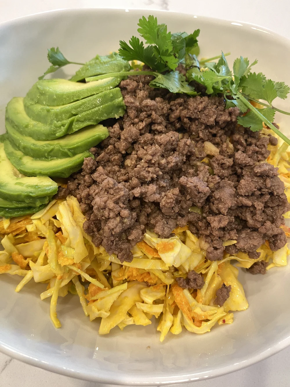 Korean Beef on Tahini Turmeric Slaw — pattysplate