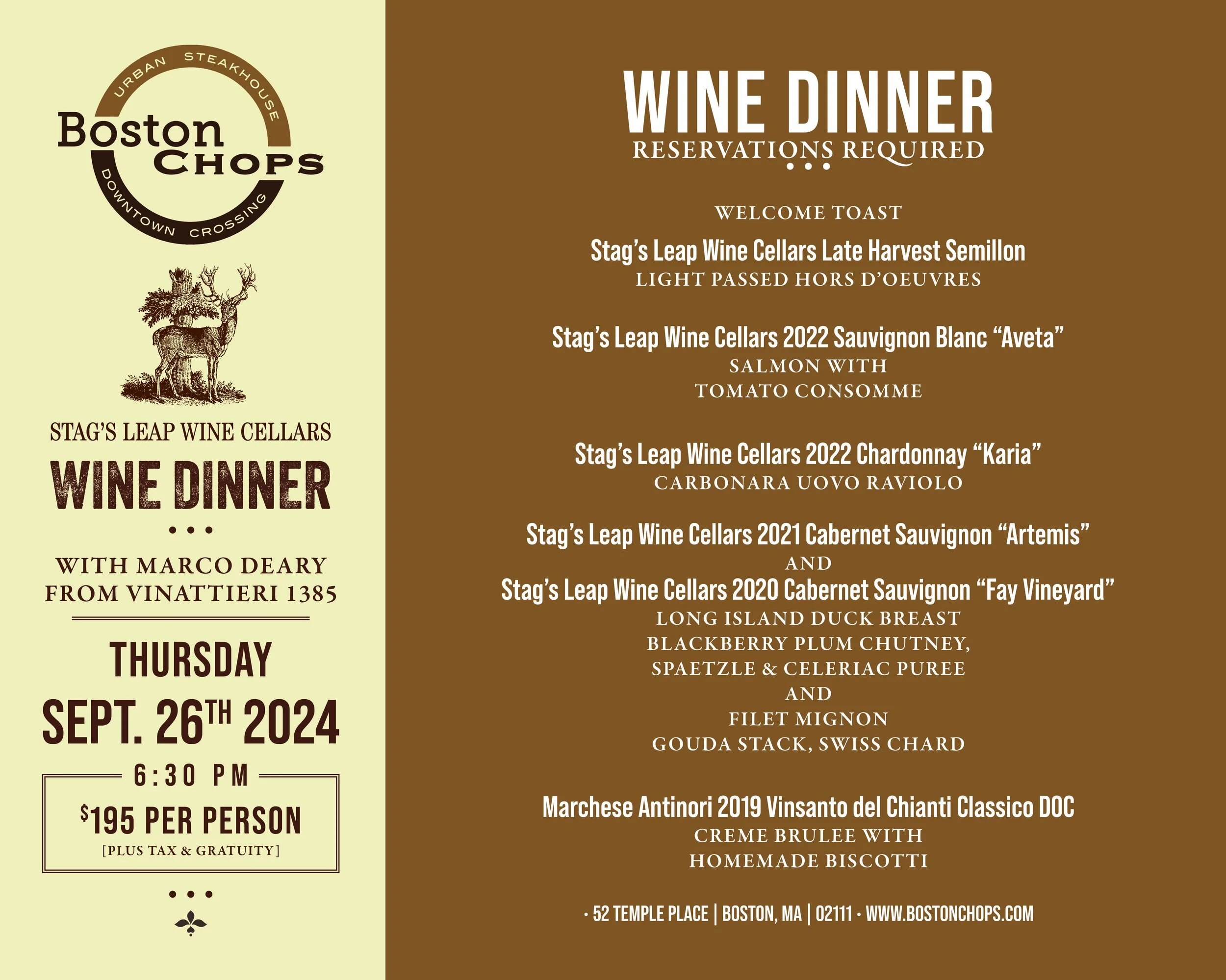 Events — Boston Chops