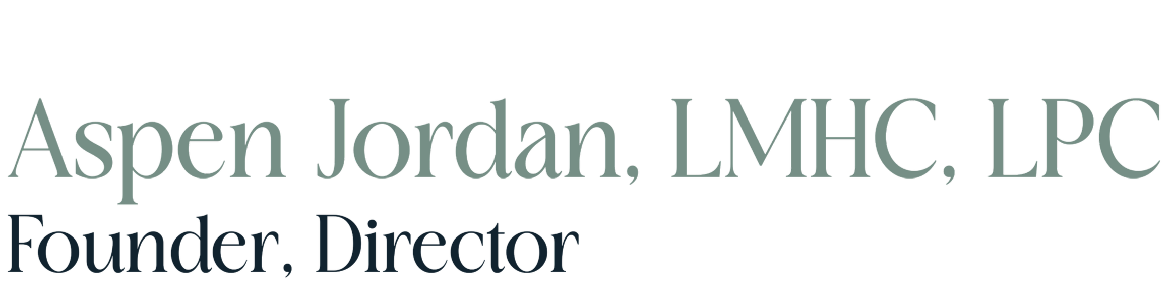 Meet the Team — Aspen Jordan Psychotherapy & Clinical Consulting