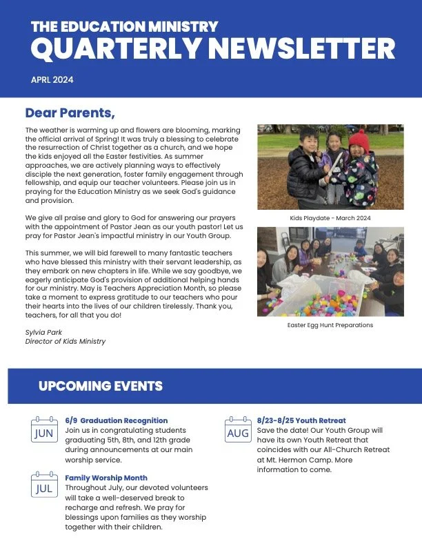 True North Church — Education