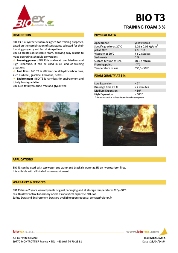 BIO T3 Training Foam - BIOex — ECO CAF® Compressed Air Foam Systems ...