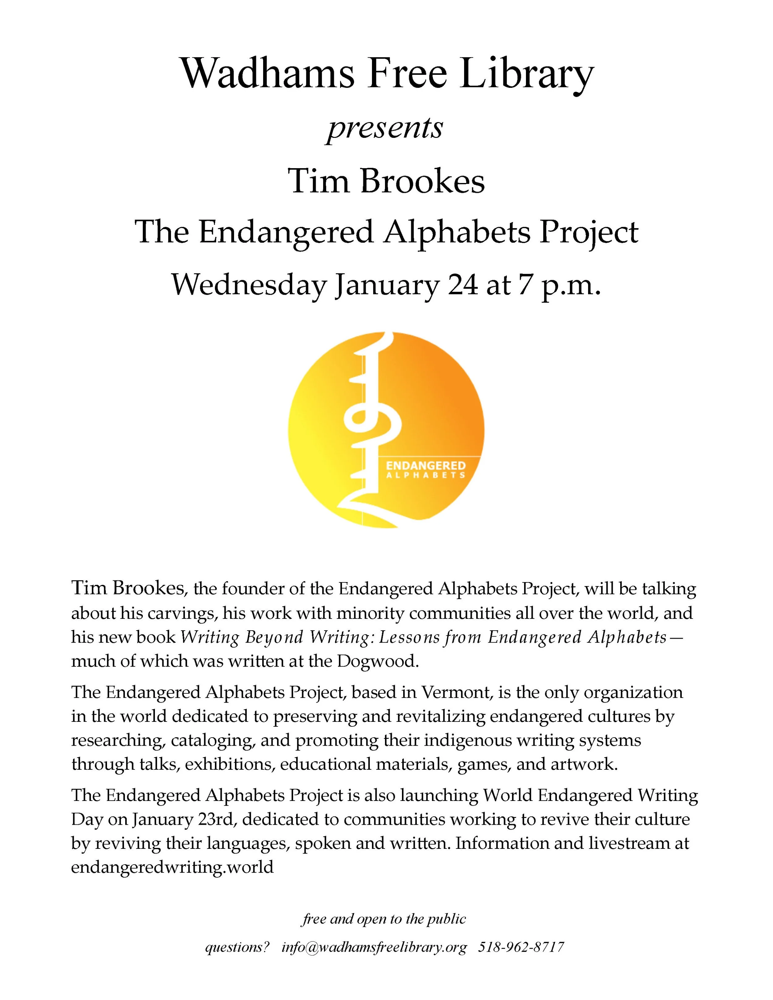 Events — Wadhams Free Library