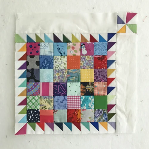 Sashing with Pinwheel Cornerstones — Lynn Carson Harris