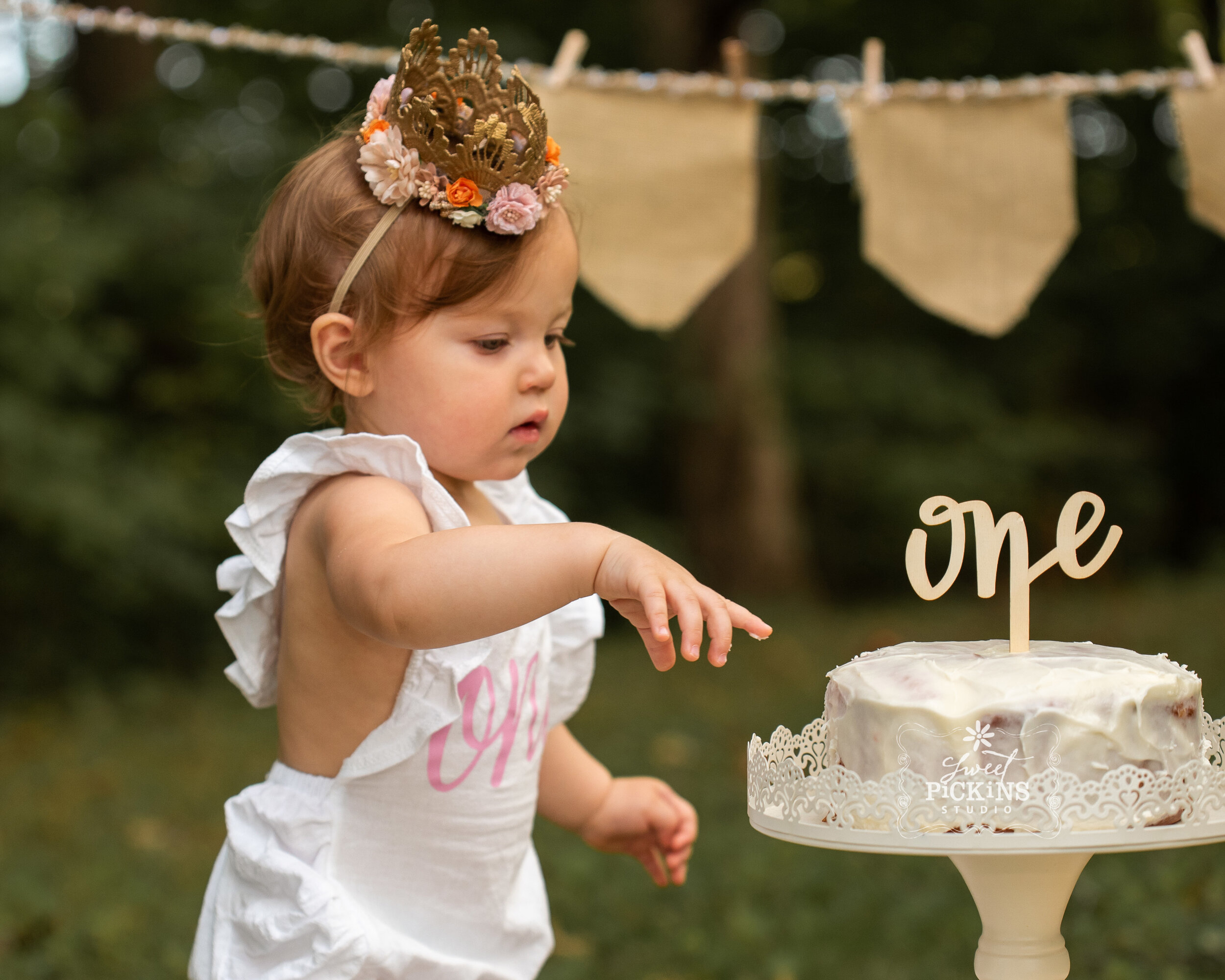 Outdoor Vintage Cake Smash — Sweet Pickins Studio Photography & Design