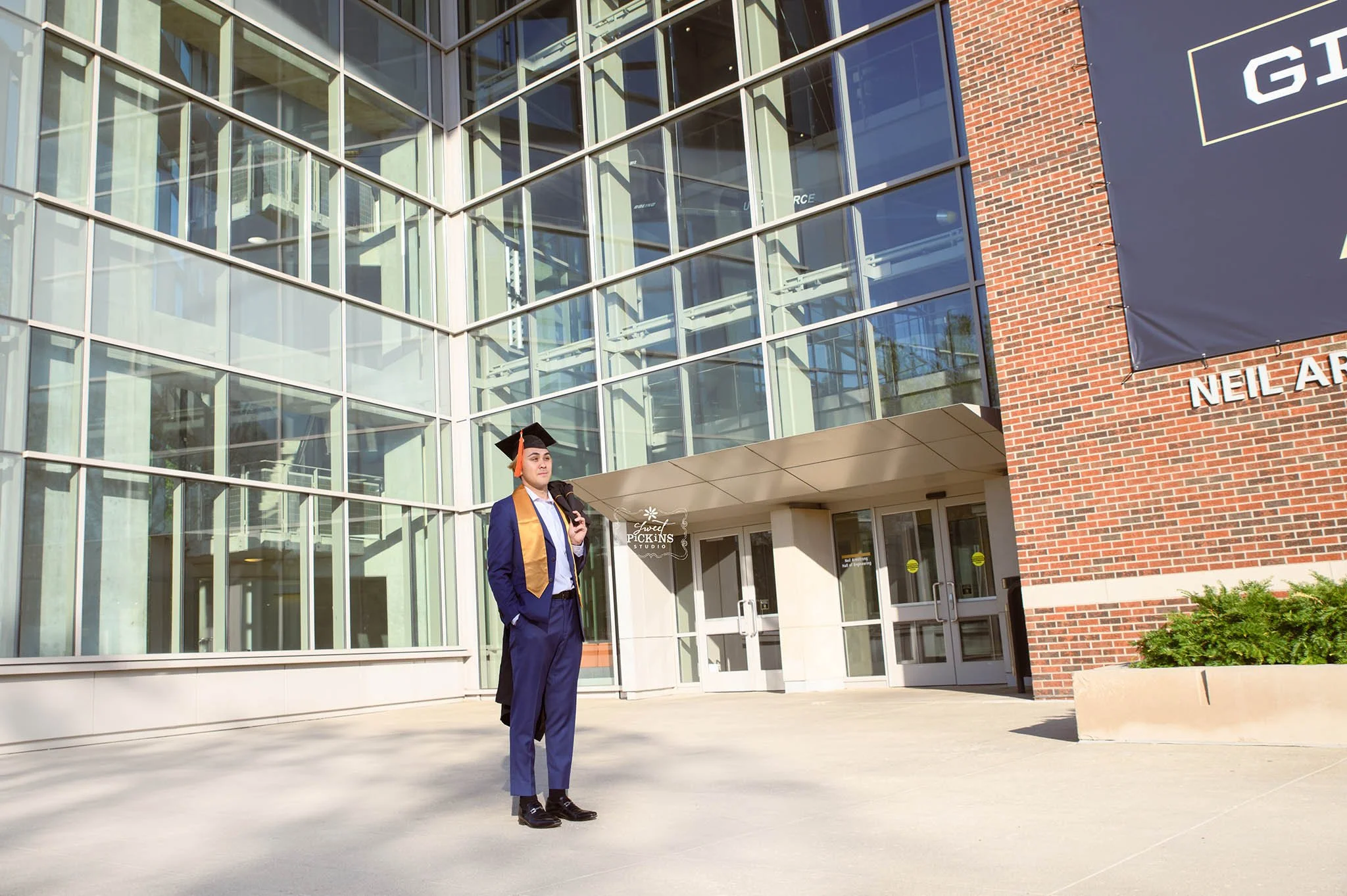 Justin | Purdue Cap & Gown Senior Photography — Sweet Pickins Studio ...