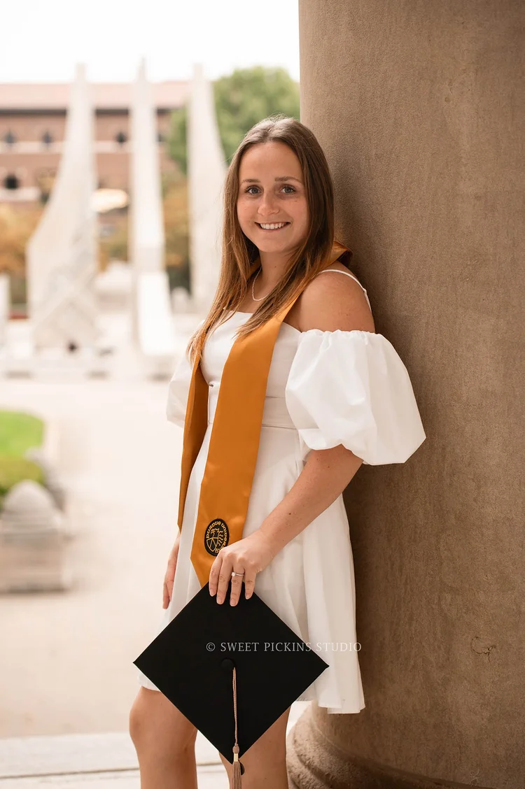 Madison | Purdue Graduation Photography in Fall — Sweet Pickins Studio ...