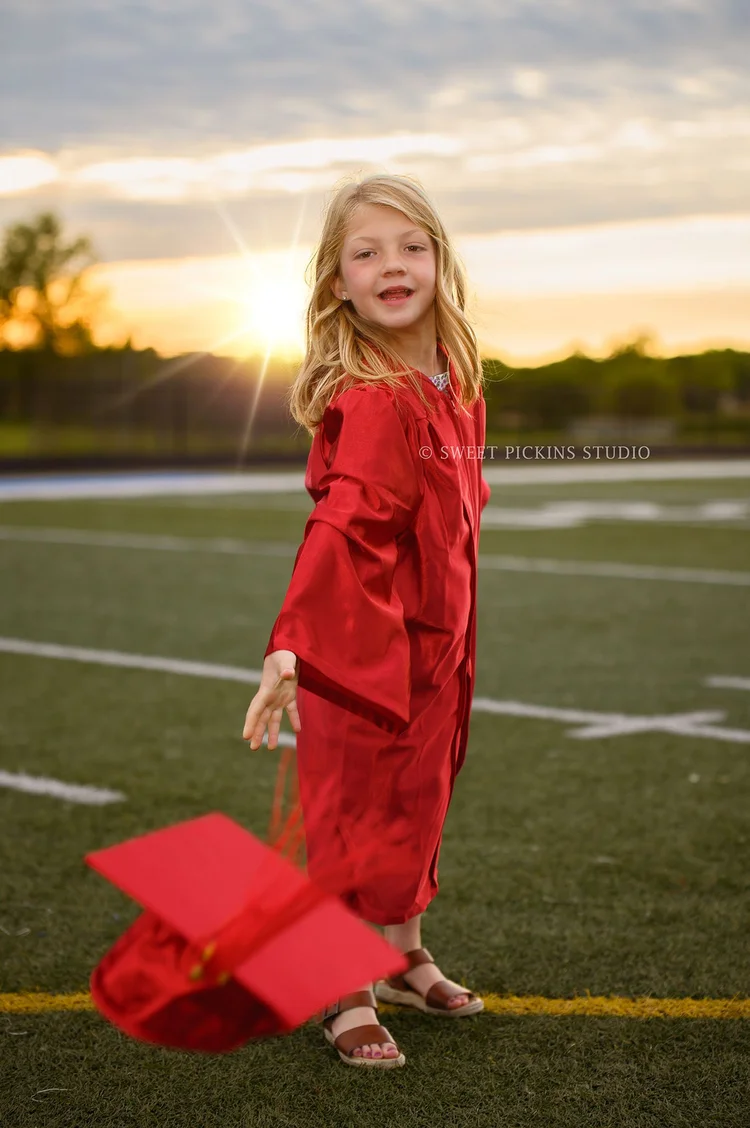 Kindergarten Graduation Cap & Gown Portraits — Sweet Pickins Studio ...