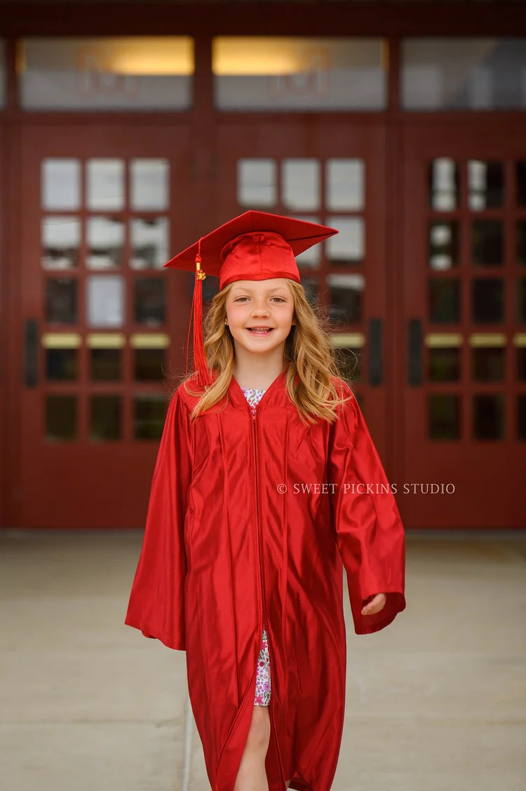 Kindergarten Graduation Cap & Gown Portraits — Sweet Pickins Studio ...