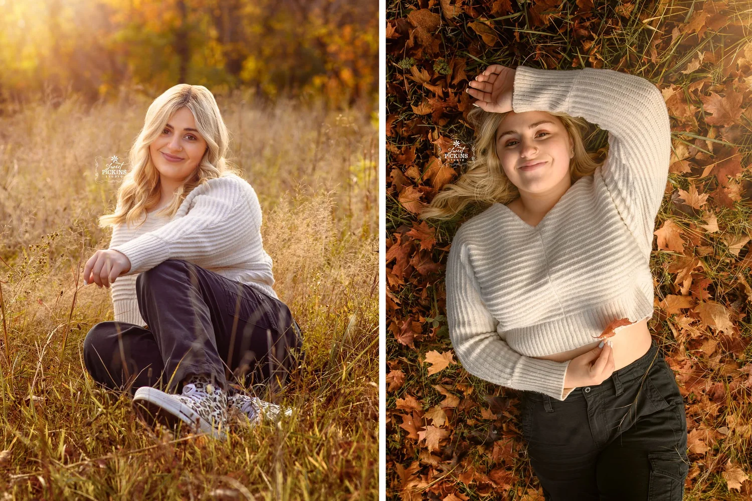 Peru, Indiana Fall Senior Photography in Garden & Fall Field — Sweet ...
