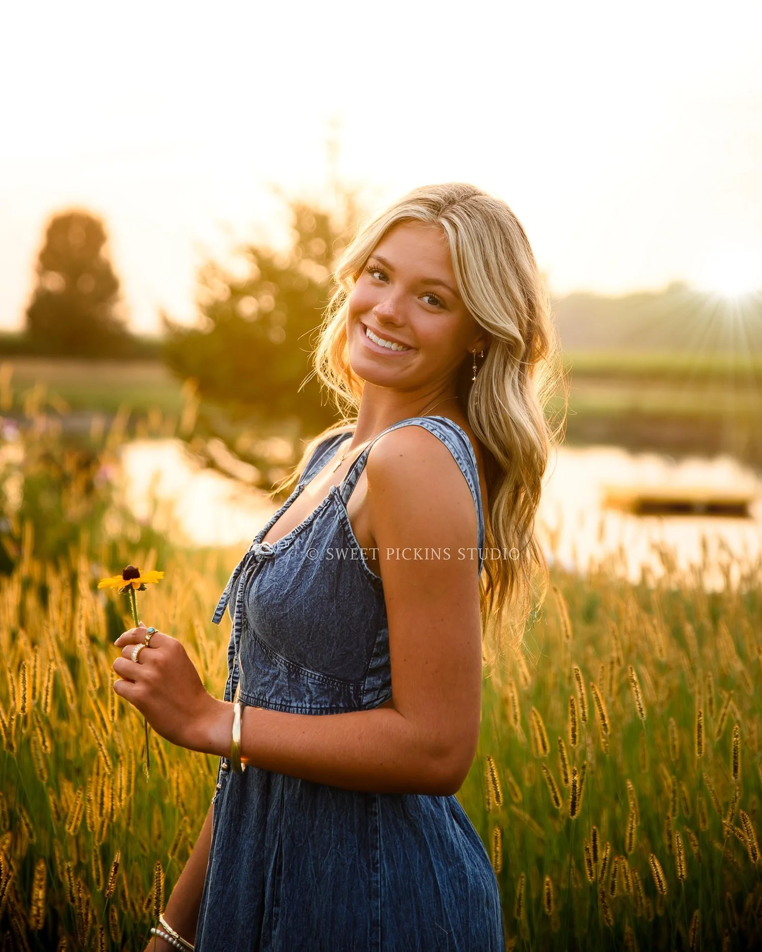 Zoie | Peru, Indiana Senior Photography in Forest & Flower Field ...