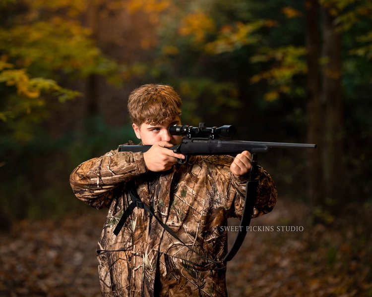 Peru, Indiana Deer Hunting Senior Photography in Fall — Sweet Pickins ...