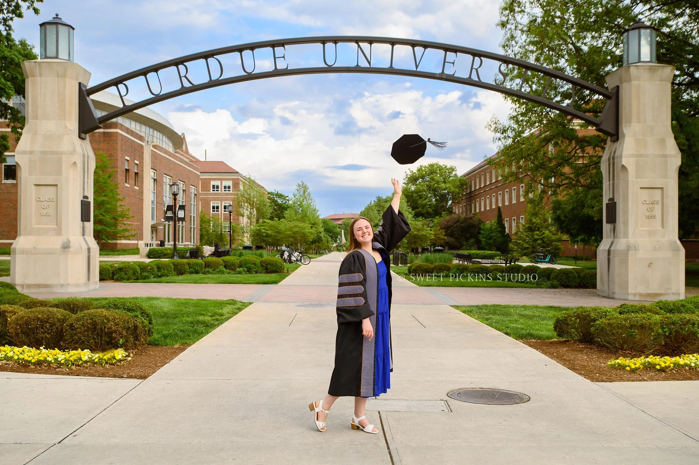 Riley’s Purdue Graduation Photography at West Lafayette, Indiana campus ...