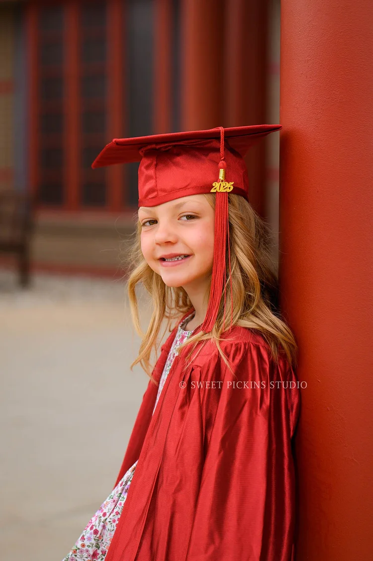 Kindergarten Graduation Cap & Gown Portraits — Sweet Pickins Studio ...