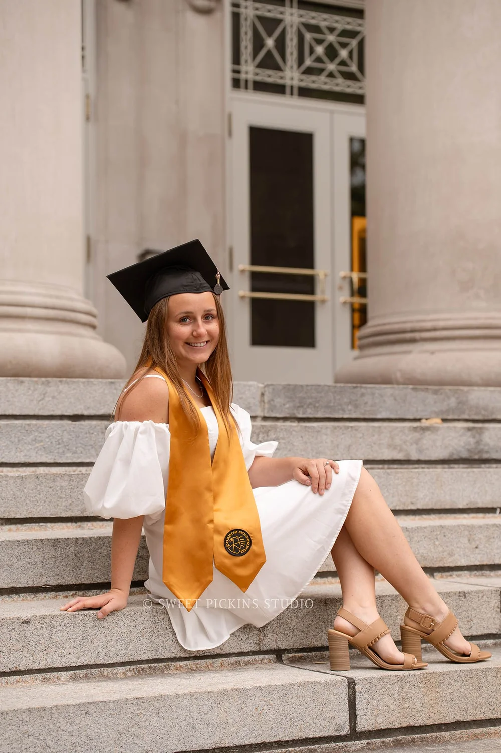 Madison | Purdue Graduation Photography in Fall — Sweet Pickins Studio ...