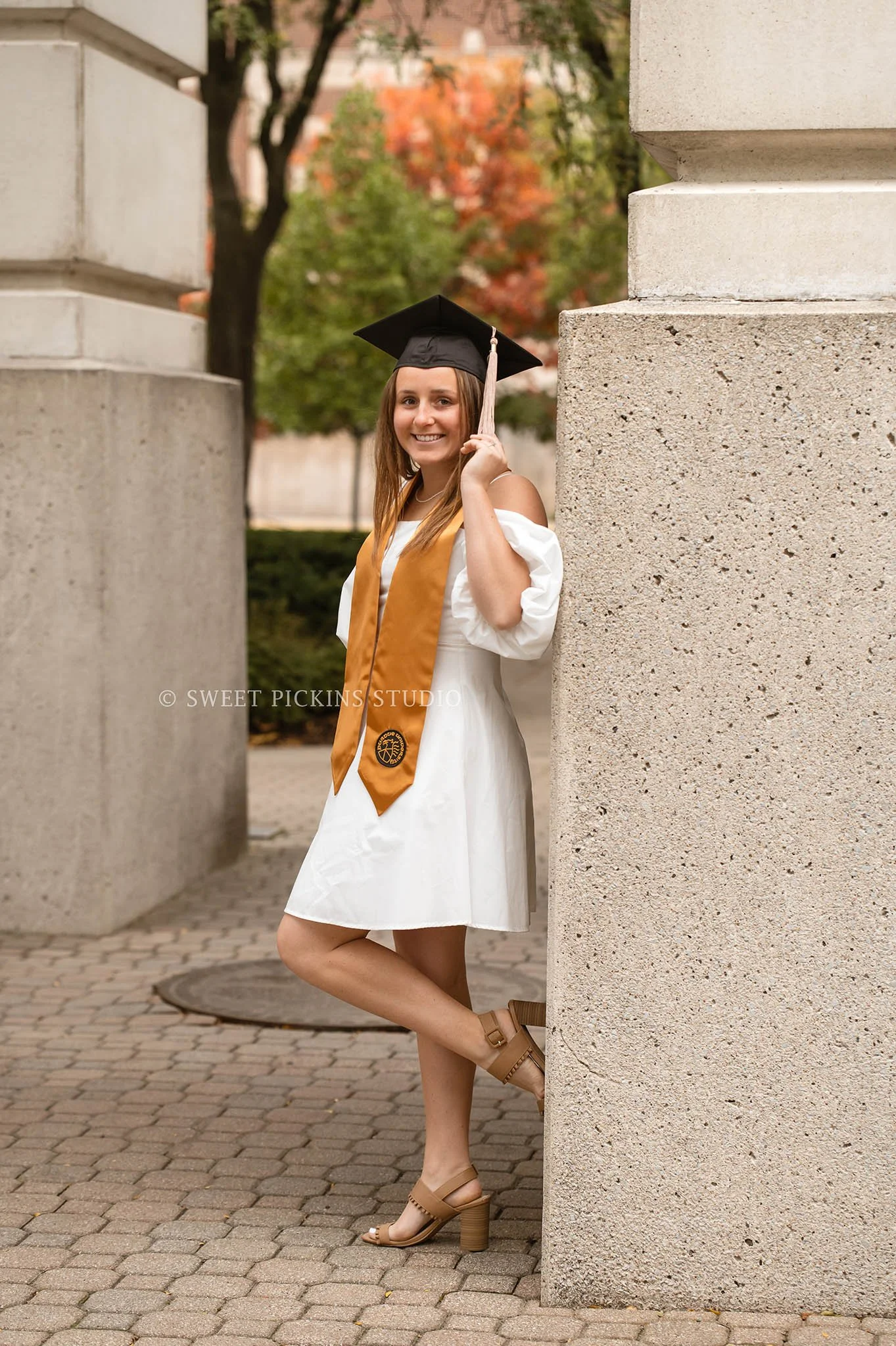 Madison | Purdue Graduation Photography in Fall — Sweet Pickins Studio ...